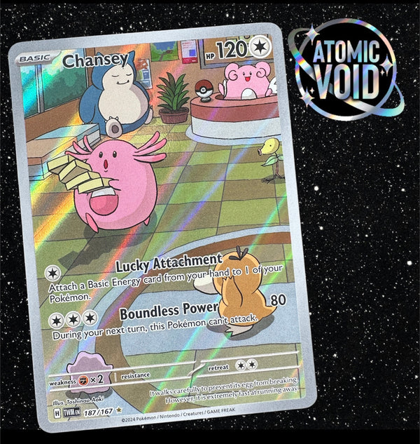 CHANSEY - Twilight Masquerade - Full Art 187/167 – Atomic Void