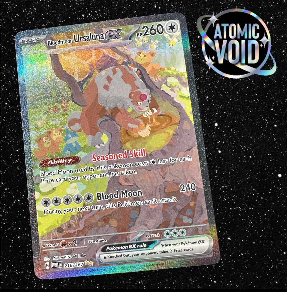 BLOODMOON URSALUNA EX - Twilight Masquerade - Full Art 216/167 – Atomic Void