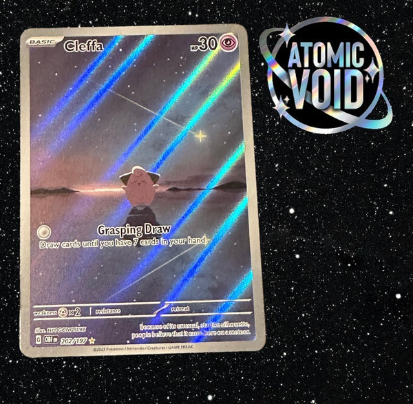 CLEFFA Full Art Holo 202/197 Obsidian Flames – Atomic Void