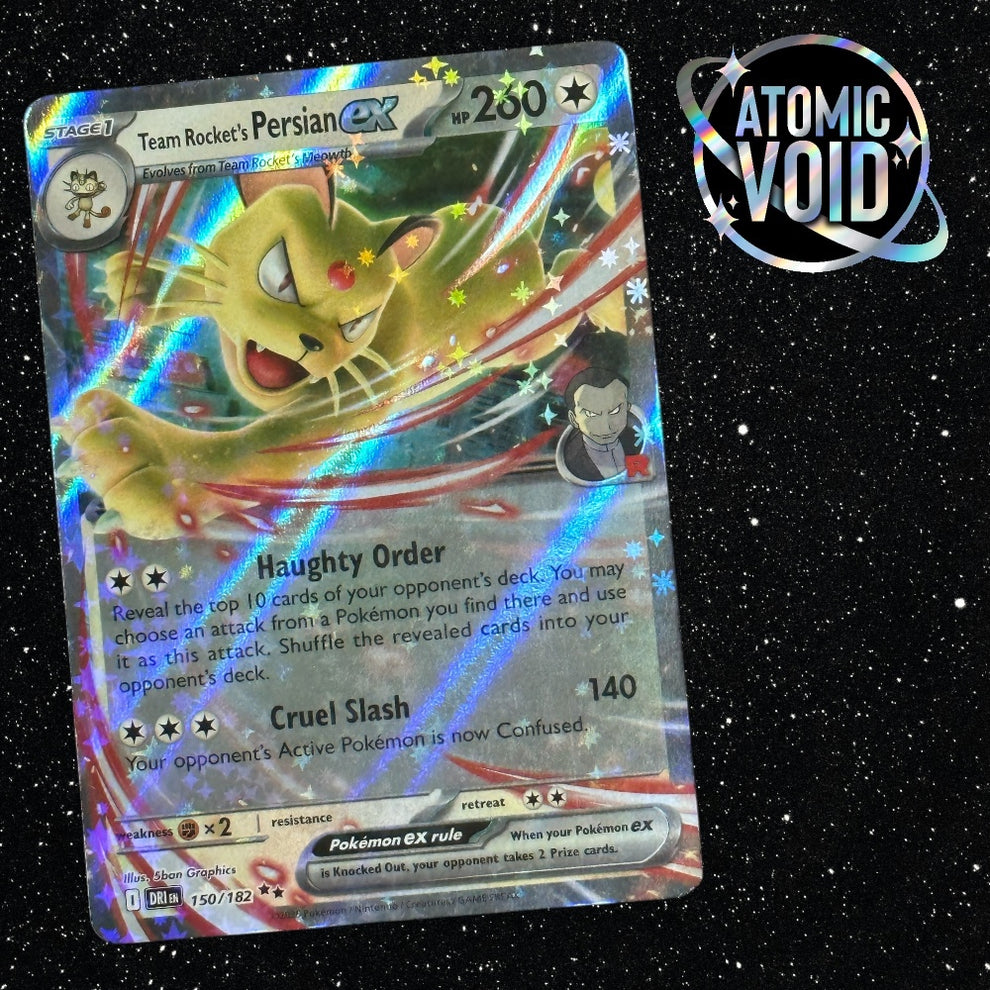 Team Rocket’s Persian ex 150/182 - Pokémon Destined Rivals – Atomic Void