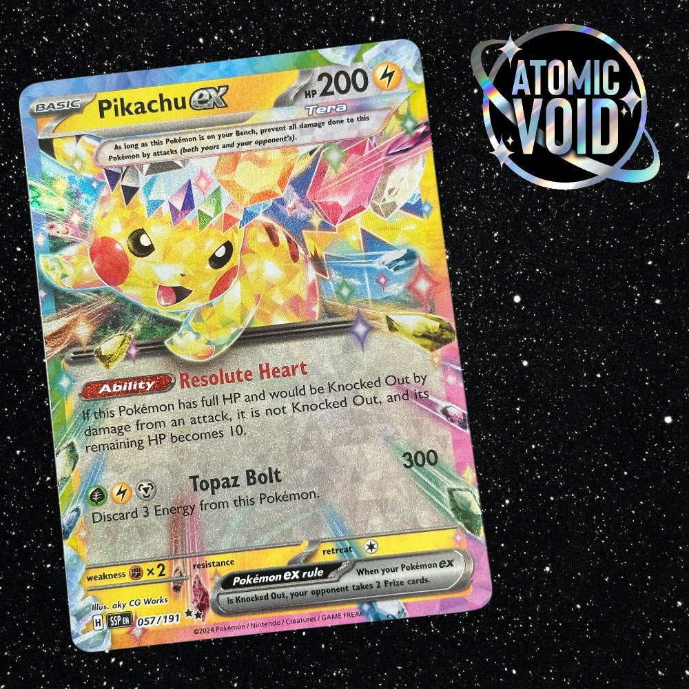 Pikachu ex 057/191 - Surging Sparks – Atomic Void