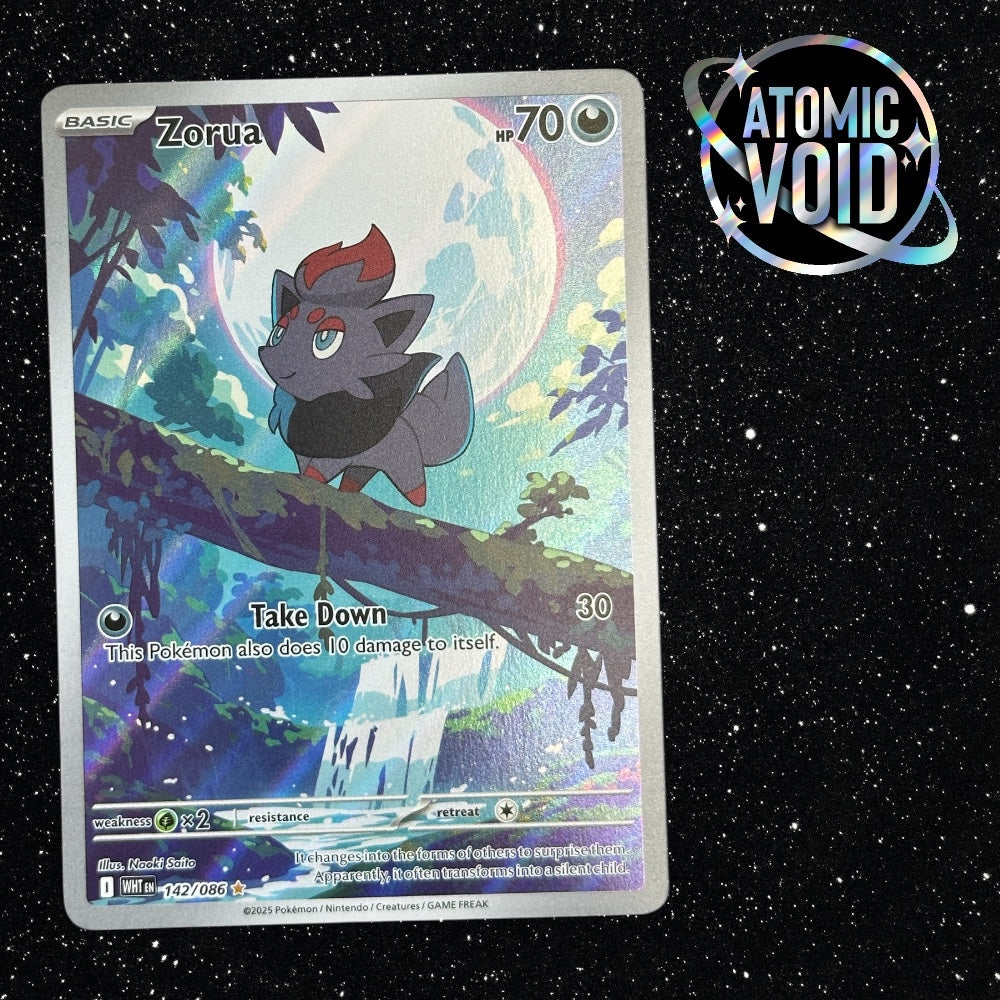 Zorua Full Art 142/086 - White Flare – Atomic Void