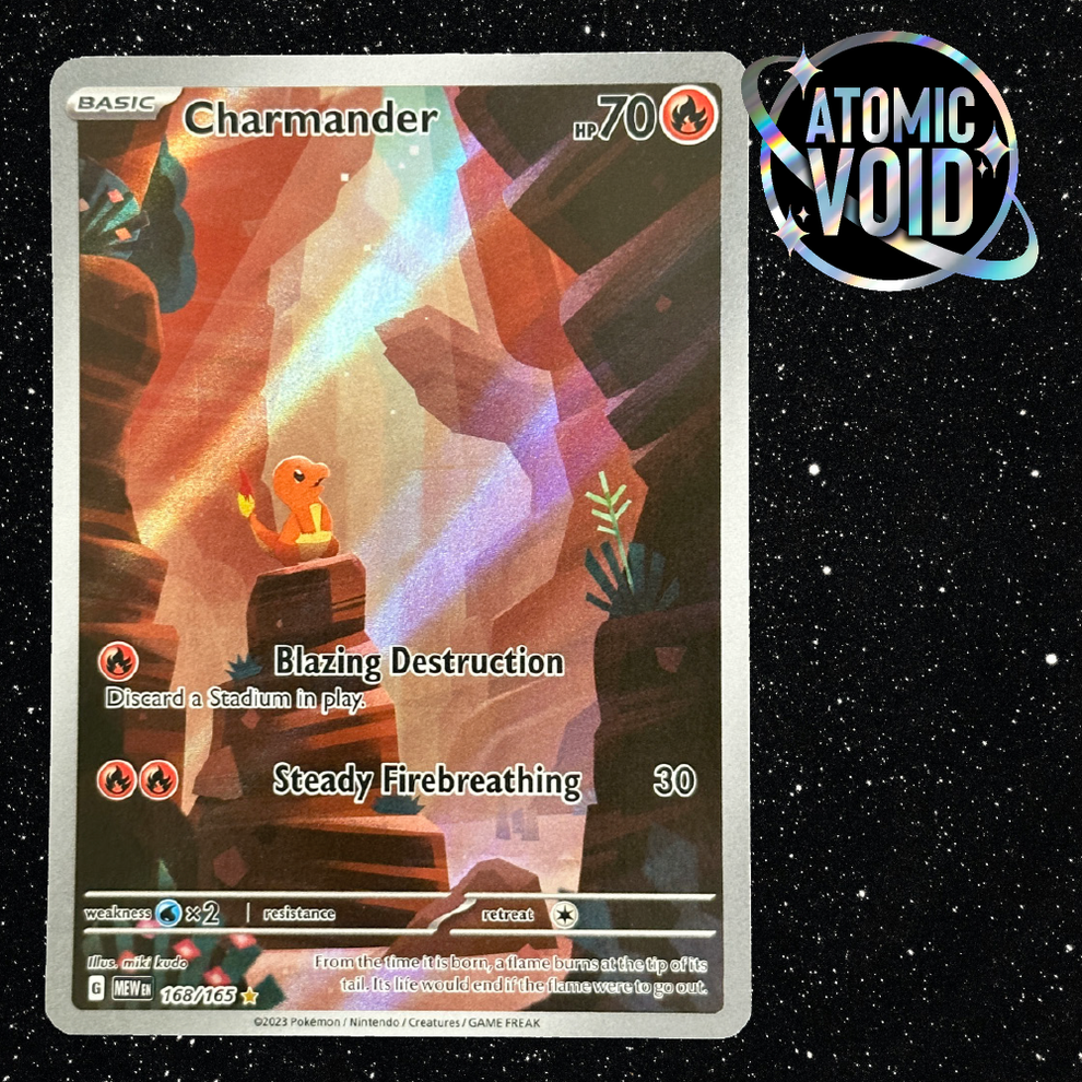 Charmander Full Art 168/165 Pokémon 151 – Atomic Void